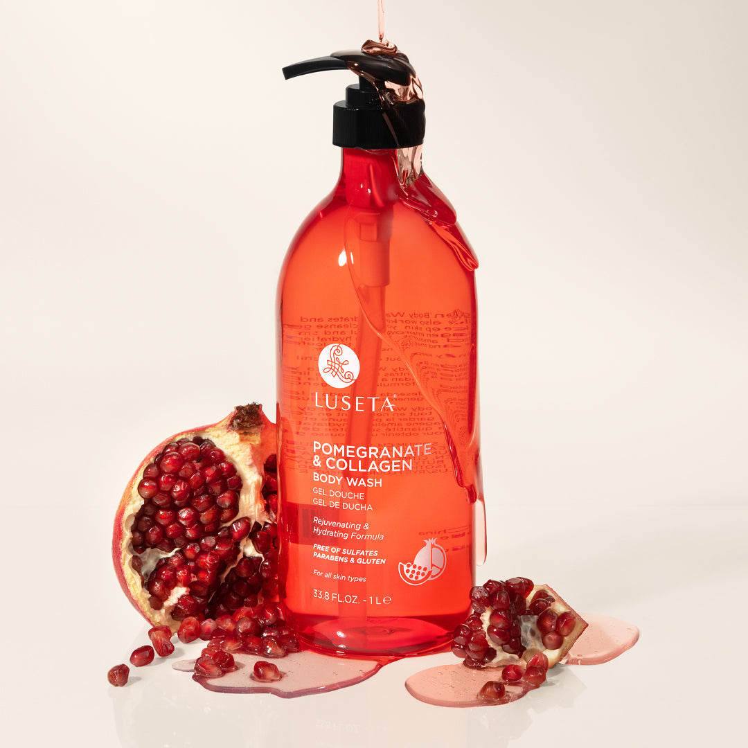 Pomegranate & Collagen Body Wash | Luseta Beauty