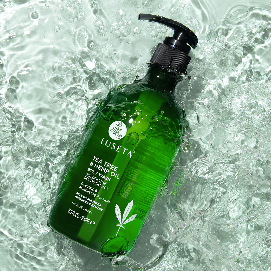 Tea Tree & Hemp Oil Body Wash | Luseta Beauty