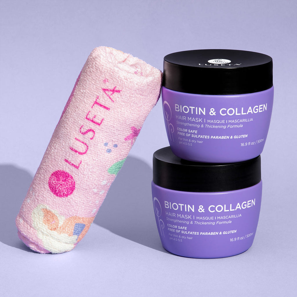 Hair Towel Wrap + Hair Mask Bundle | Luseta Beauty
